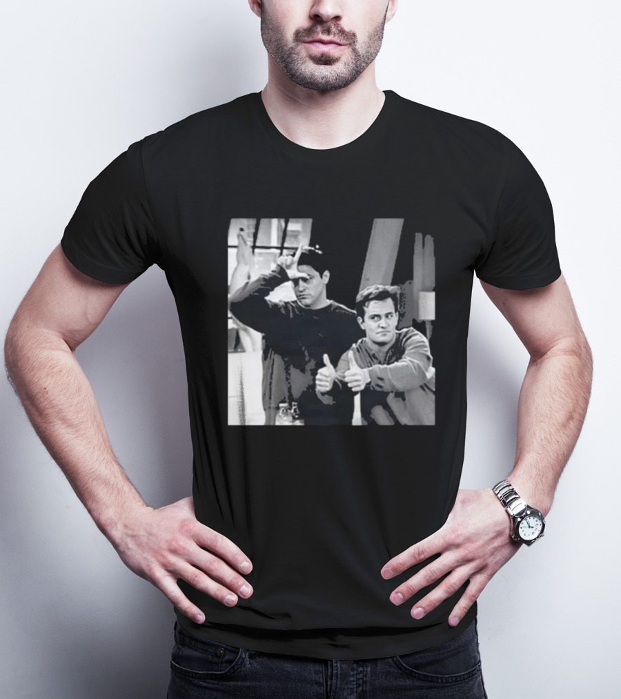Friends Joey And Chandler Funny Gesture Scene T-Shirt