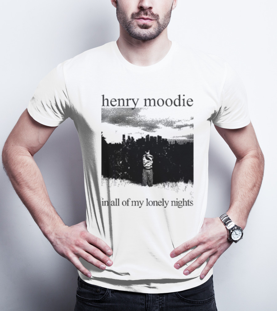 Henry Moodie In All Of My Lonely Nights Dark Skyline Scene T-Shirt