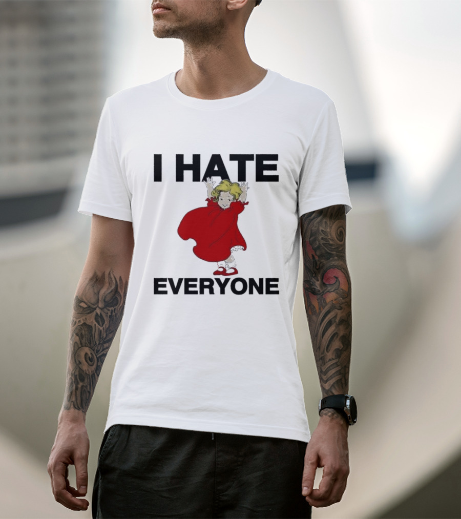 I Hate Everyone Baby Cute Red Dress Girl T-Shirt