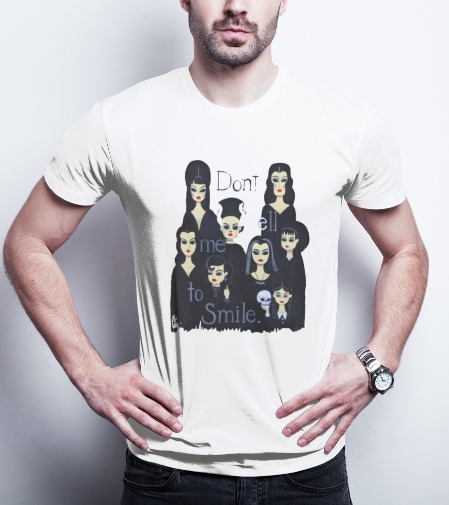 Celebrate World Goth Day El Gato Gomez’s Don’t Tell Me To Smile Group Of Gothic Women T-Shirt