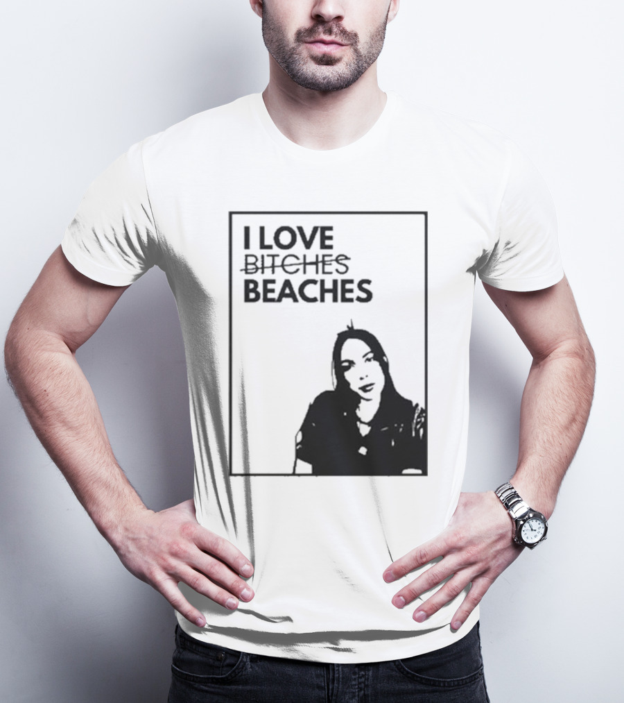 Charlotte I Love Beaches Image T-Shirt
