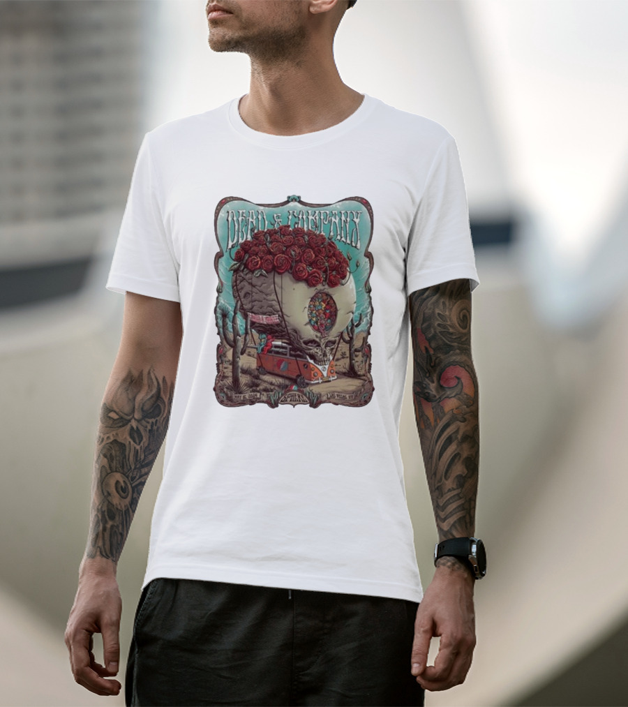 Dead And Company Skull Roses And VW Bus May 16 T-Shirt