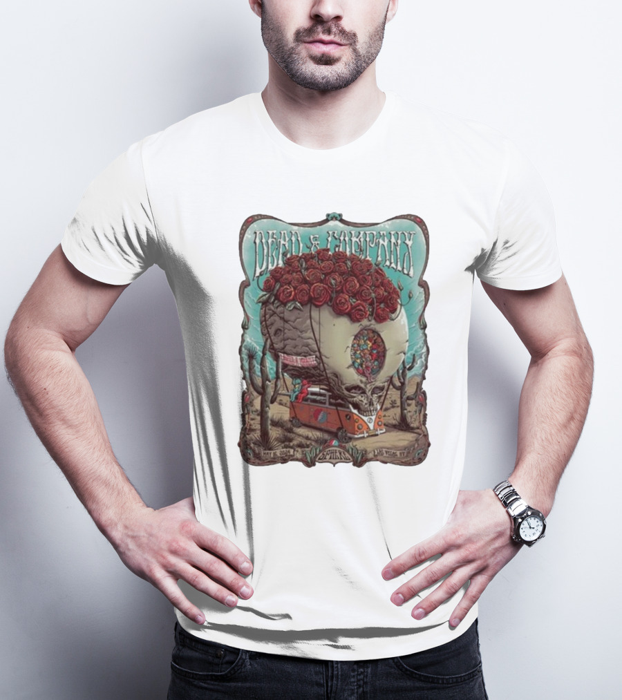 Dead And Company Skull Roses And VW Bus May 16 T-Shirt