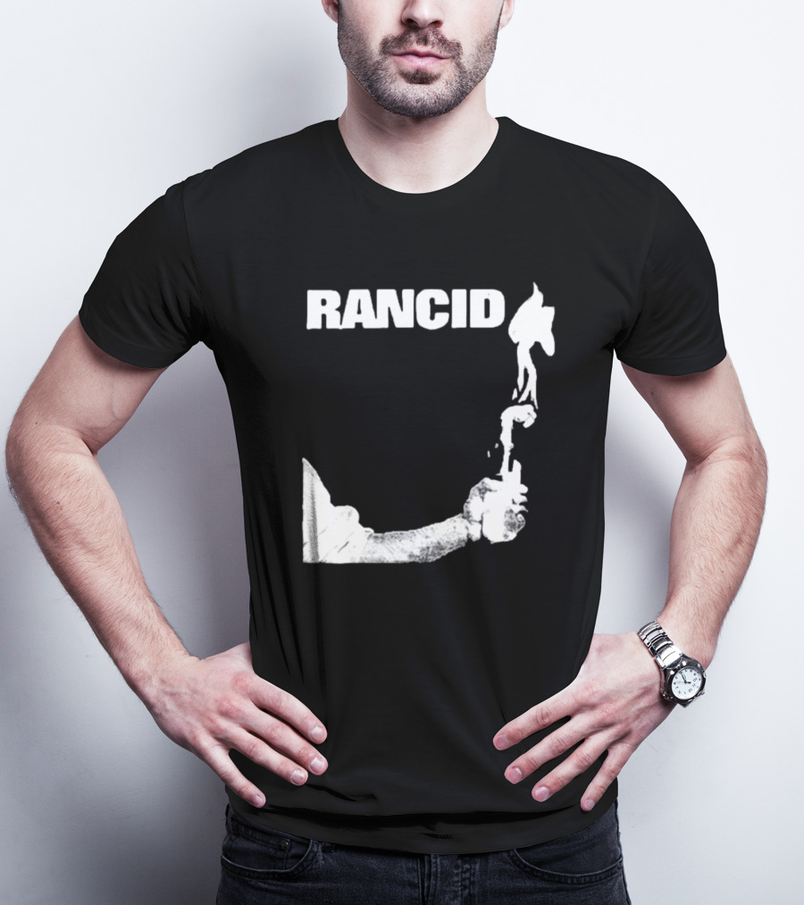 Rancid Band Logo Molotov Cocktail T-Shirt