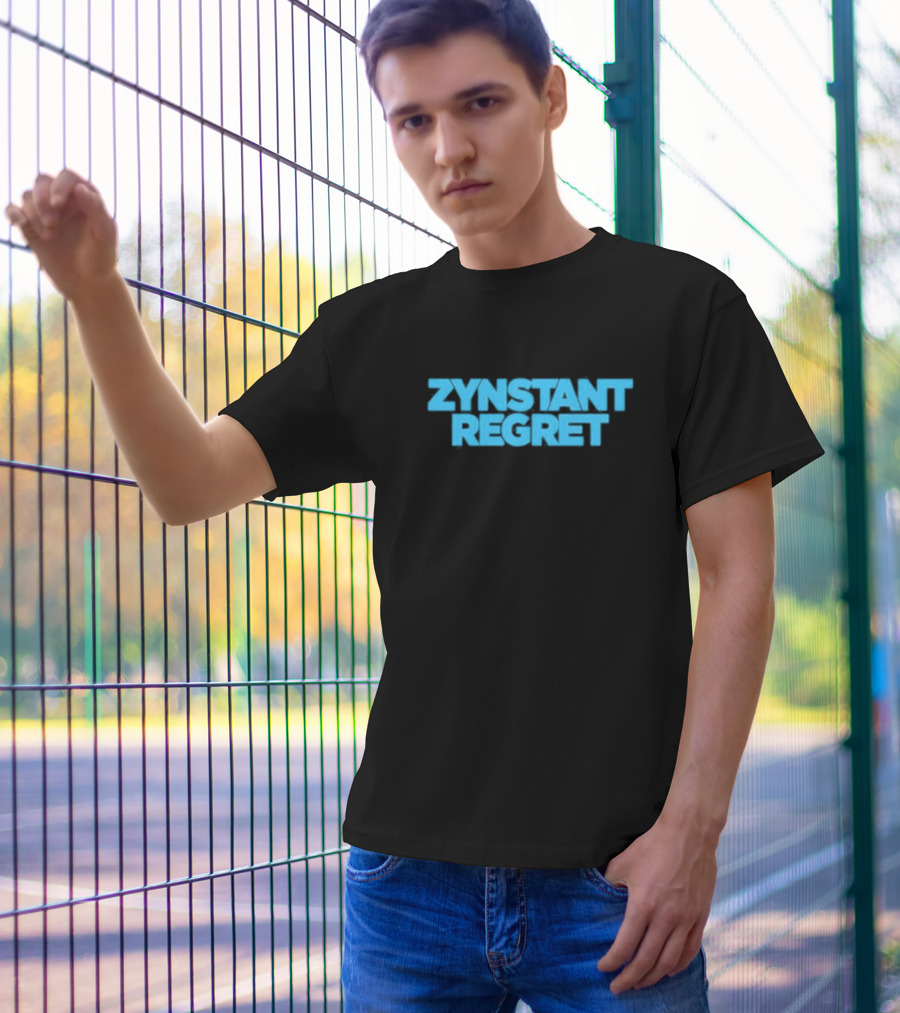 Zynstant Regret Bold Minimalist Humor T-Shirt