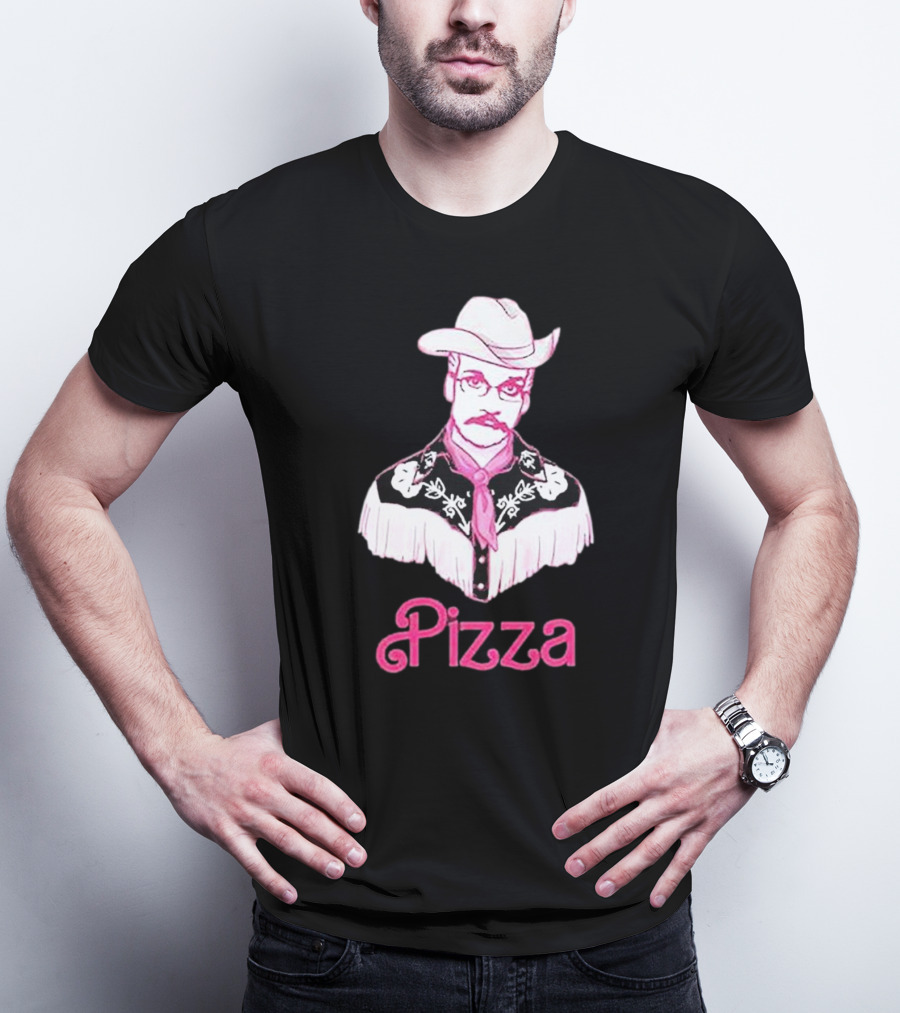 John Green He's Just Cowboy Pizza T-Shirt