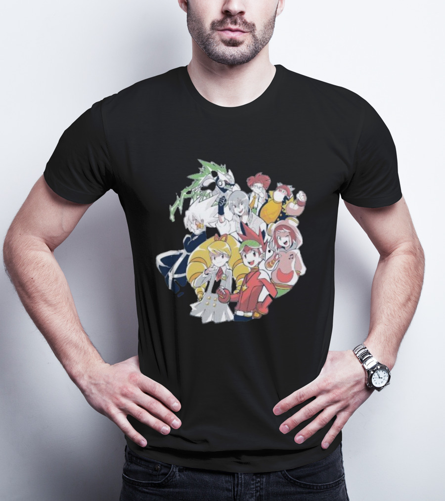 Mega Man Star Force Allies Heroes And Characters T-Shirt