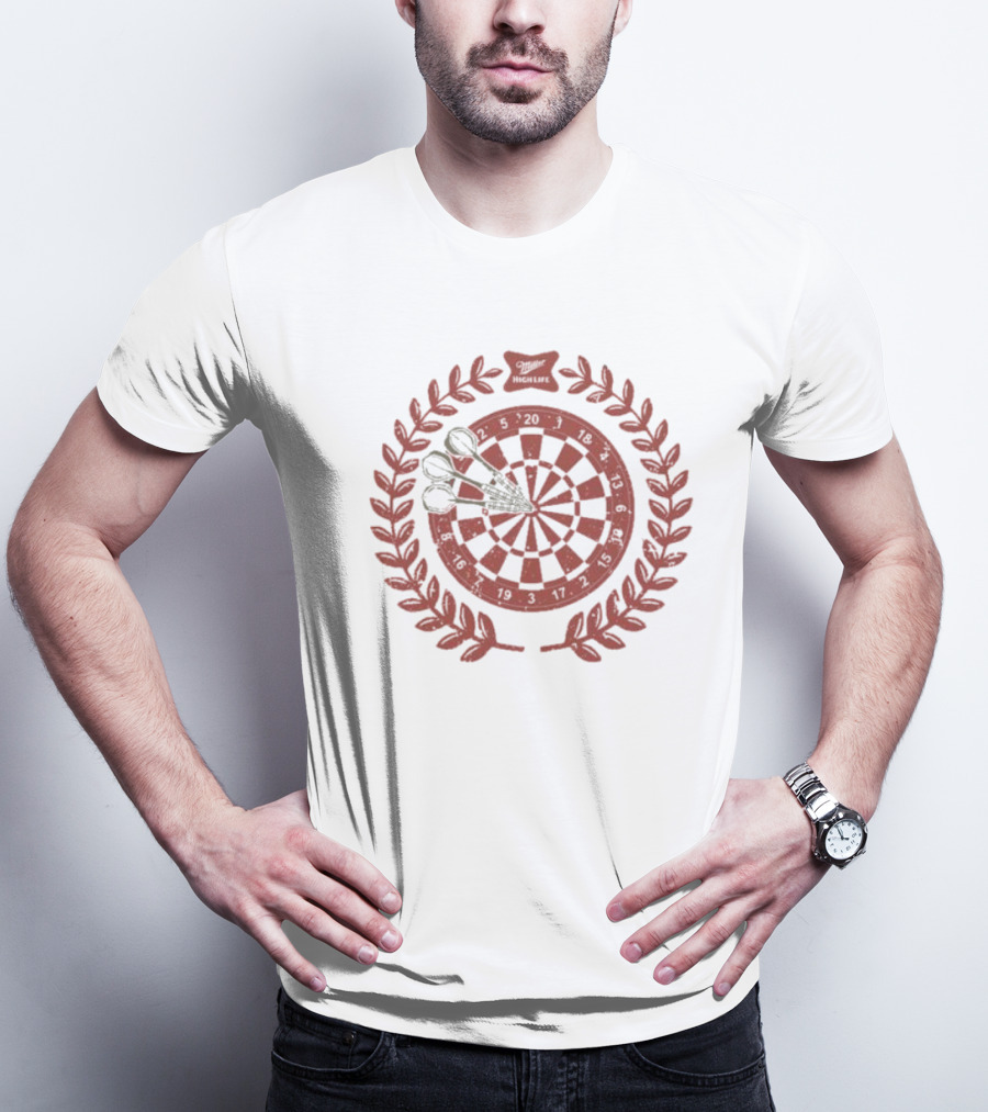 Miller High Life Dartboard Laurel T-Shirt