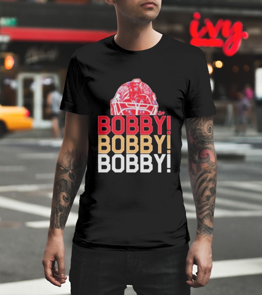 Bobby Chant Bobby Bobby Sergei Bobrovsky Hockey Helmet T-Shirt