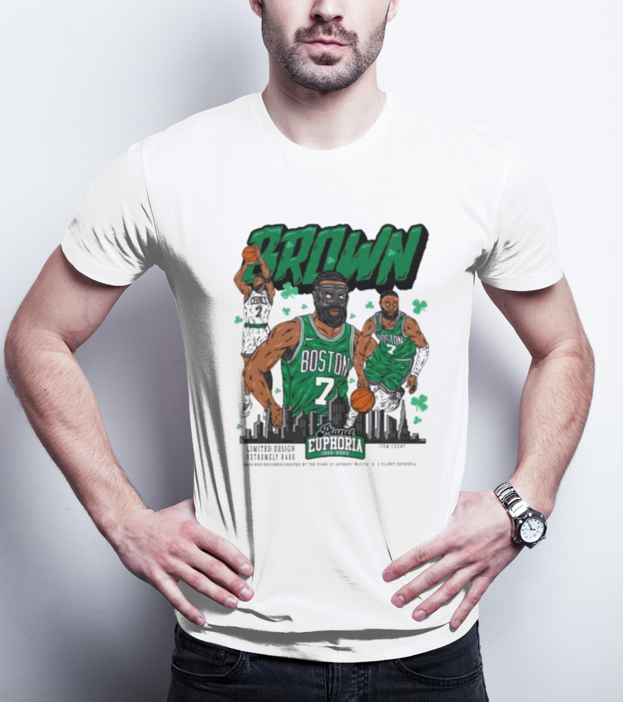 Boston Celtics Jaylen Brown Exclusive Basketball Planet Euphoria T-Shirt