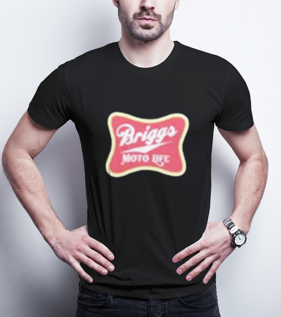 Briggs Moto Life Red Emblem T-Shirt