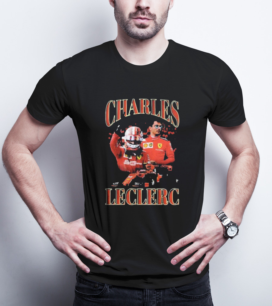 Charles Leclerc Ferrari Racing Team Driver F1 Legend T-Shirt