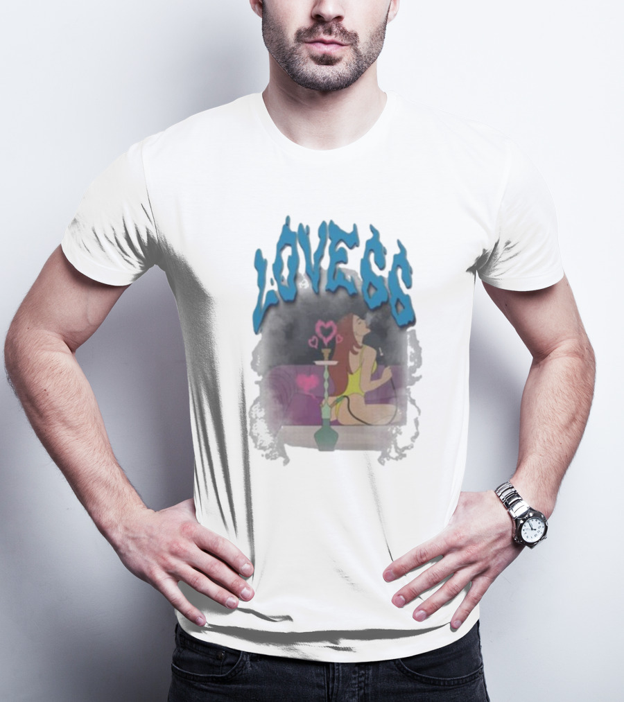 Chicklet And Maleni Love66 Hookah Lounge Heart T-Shirt