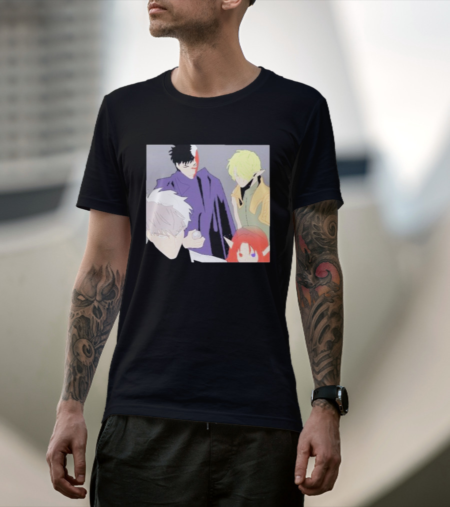 Anime Elf Kingdom Mysterious Characters Quartet T-Shirt
