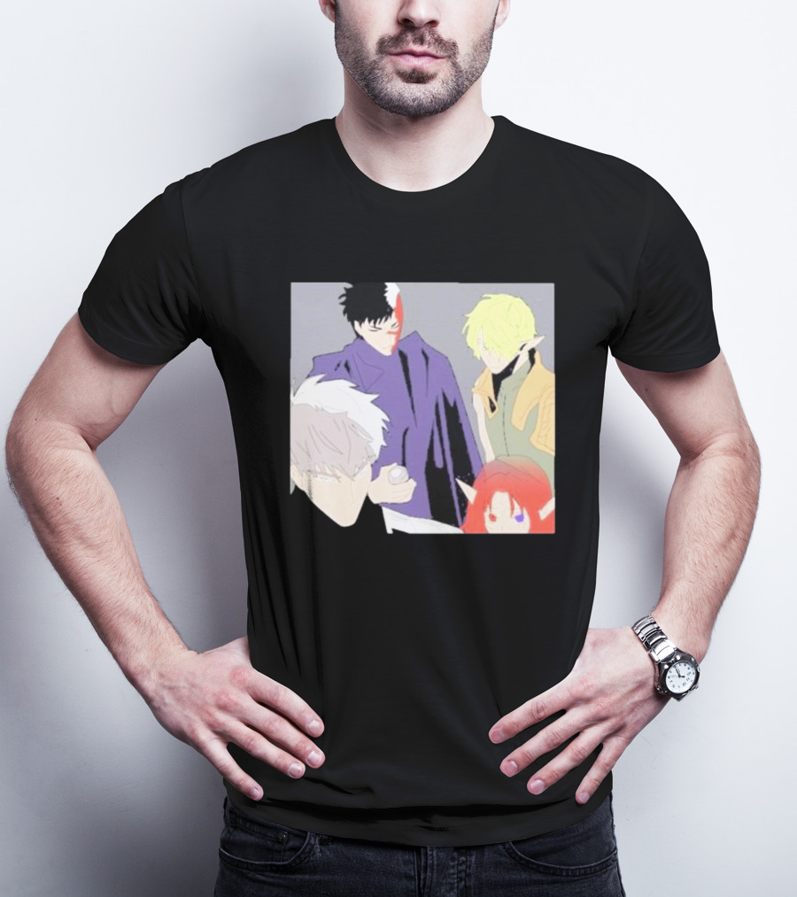 Anime Elf Kingdom Mysterious Characters Quartet T-Shirt