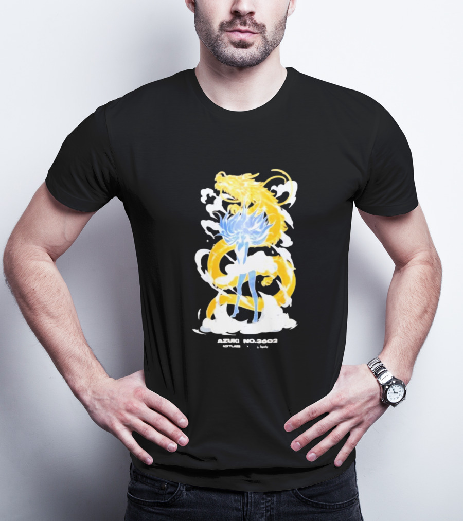 Azuki No 3602 Nxtlabs Girl And Dragon Fantasy T-Shirt