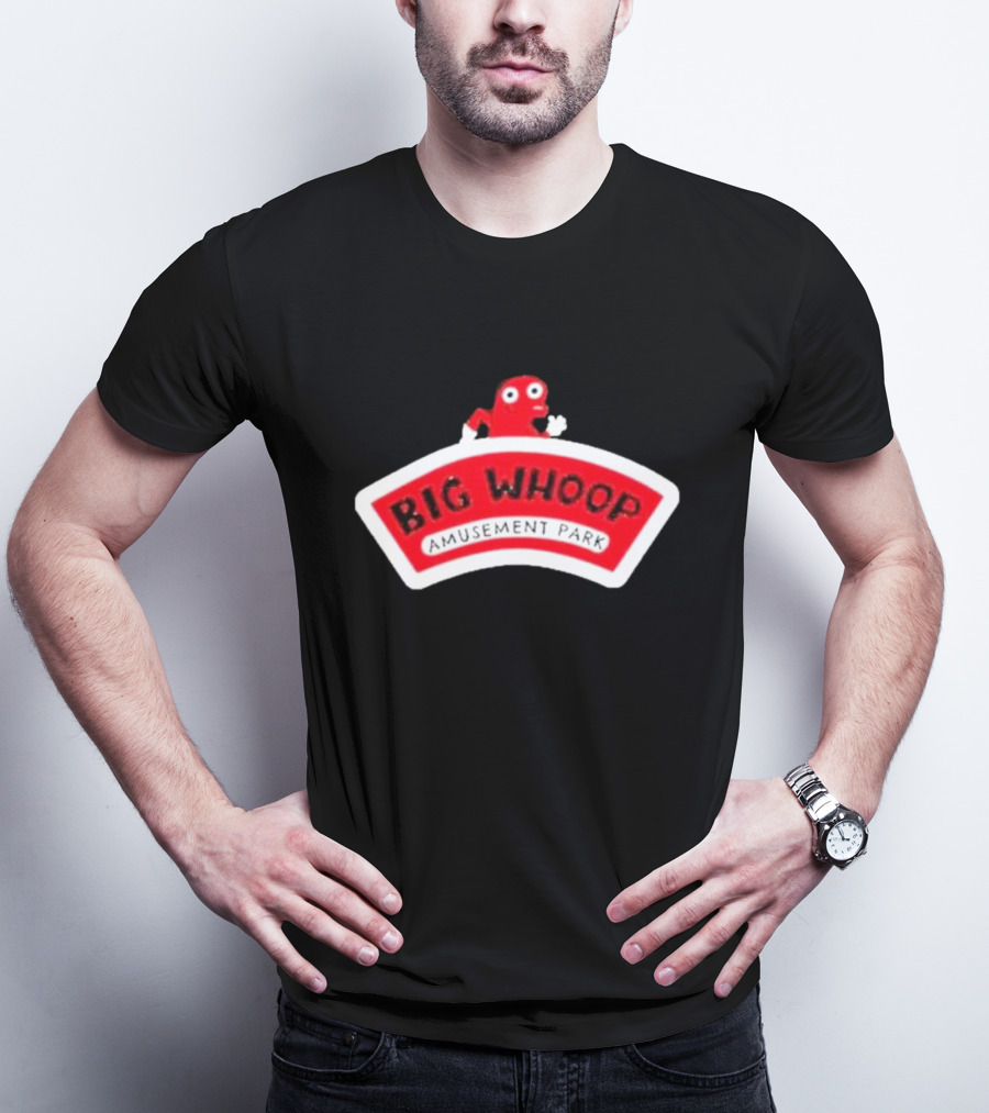 Big Whoop Amusement Park Red Mascot T-Shirt