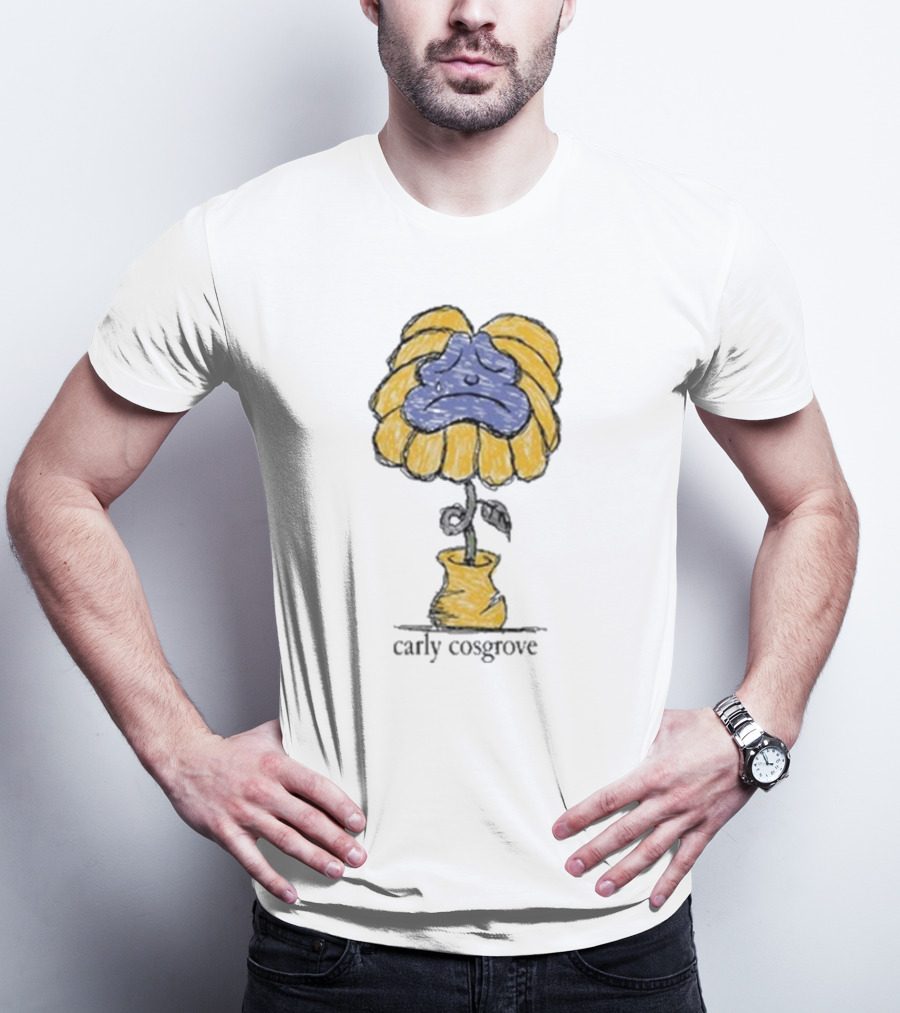 Carly Cosgrove Sad Face Flowerpot T-Shirt