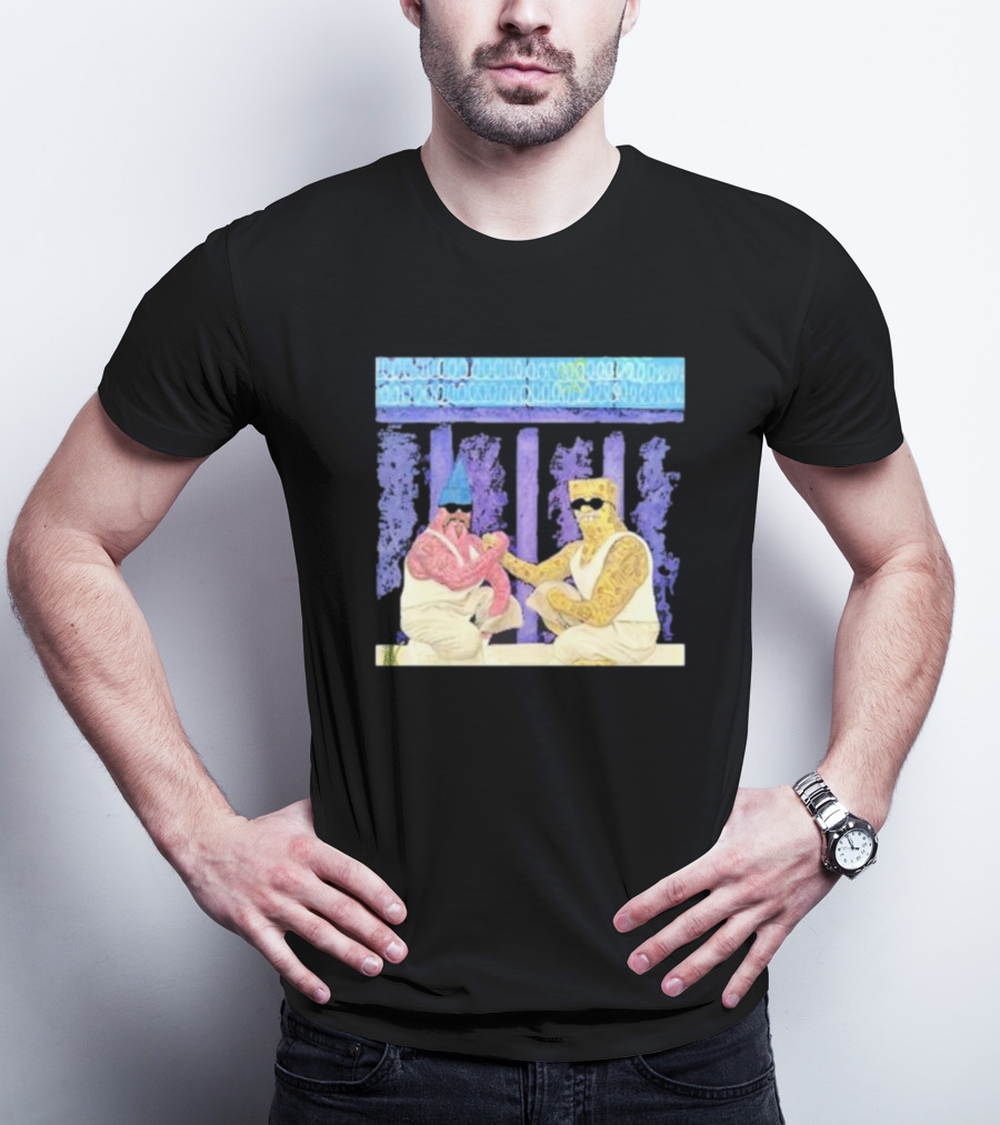 Mi Riqueza Ariel Camacho Greek Style Illustrative Scene T-Shirt