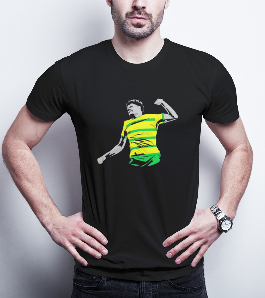 GS17 Gabriel Sara Norwich Football Celebration Iconic Stripes T-Shirt