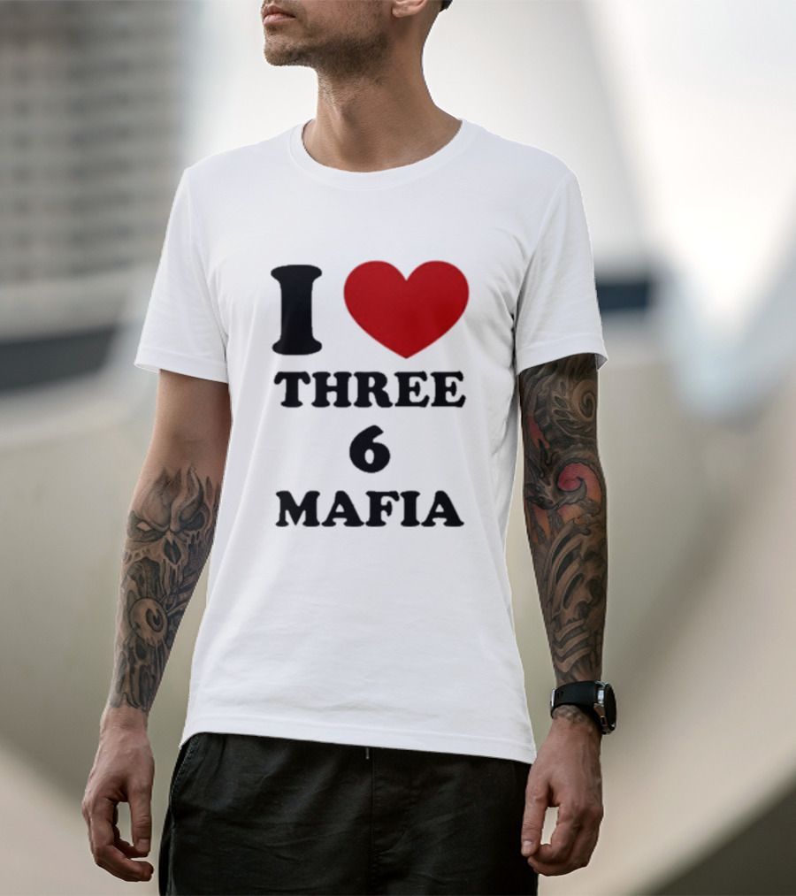I Love Heart Three 6 Mafia T-Shirt