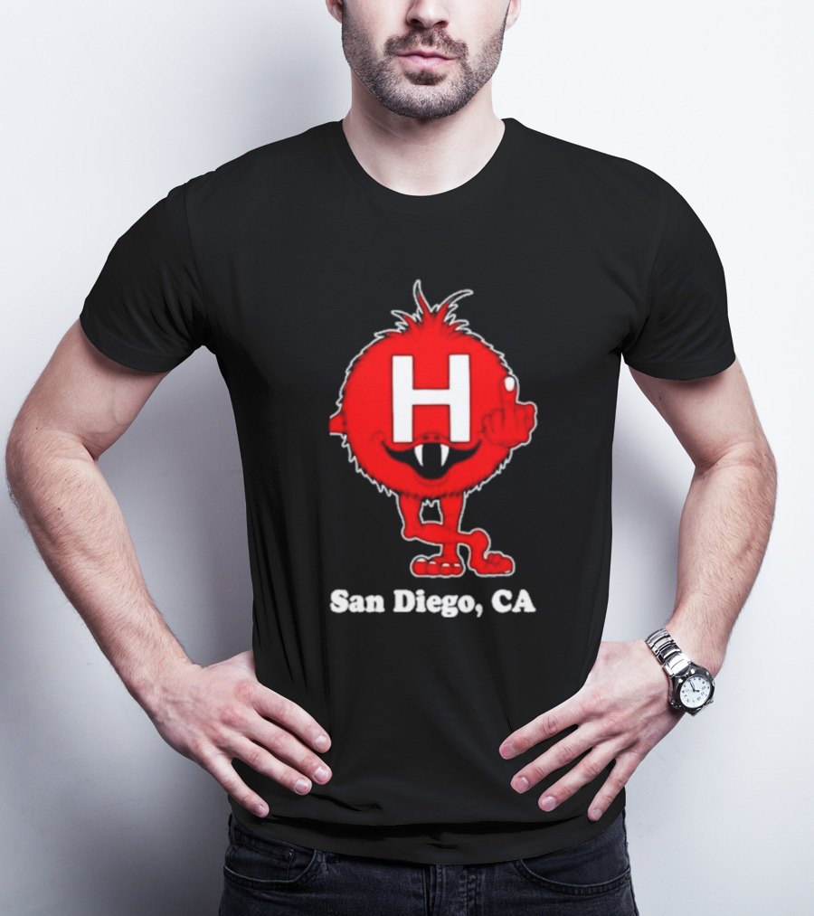 Alex Pardee H Red Monster San Diego CA T-Shirt