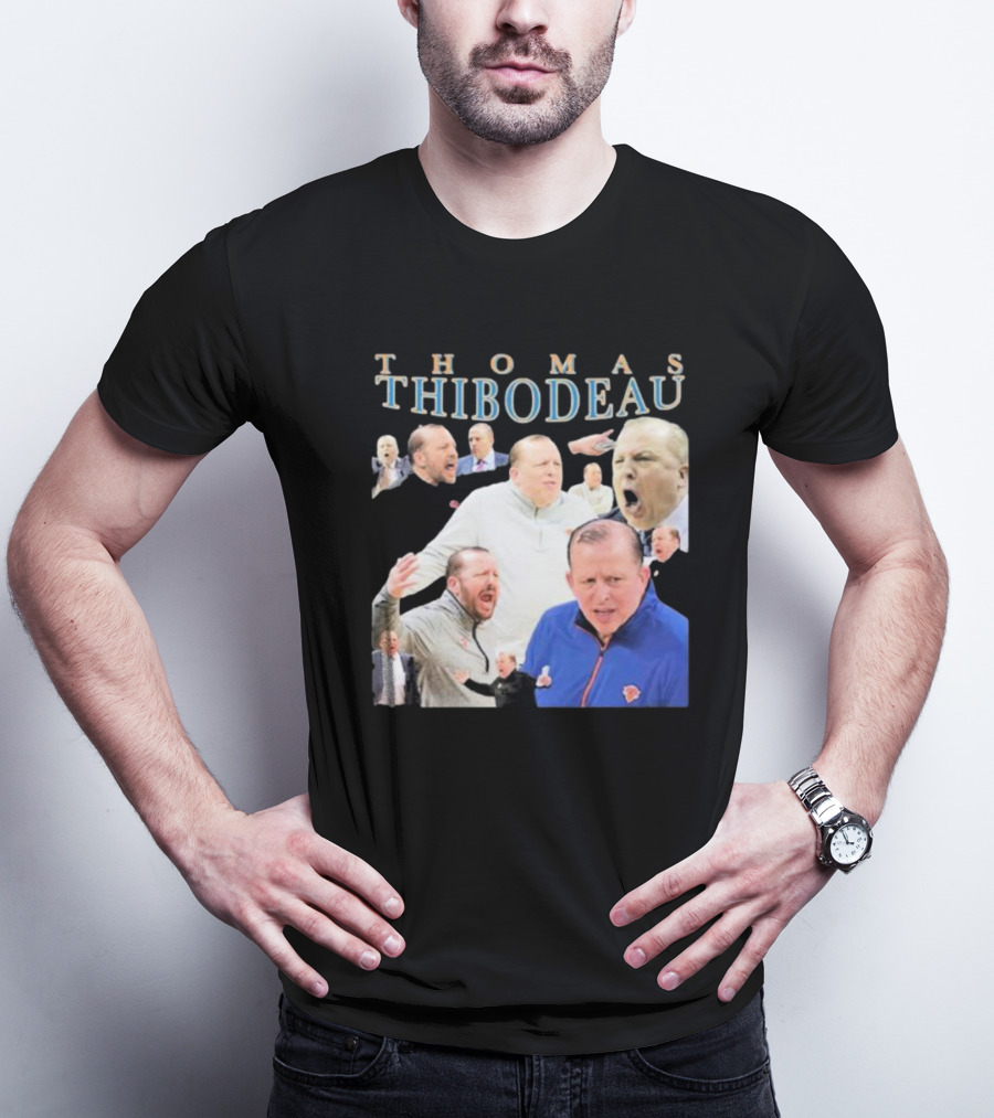 Thomas Thibodeau New York Knicks Coach Passionate Expressions T-Shirt