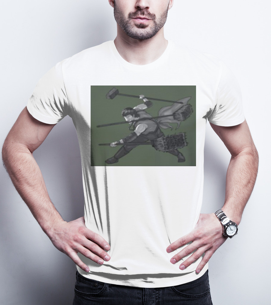 Three Broom Stance Cosplay Zoro T-Shirt