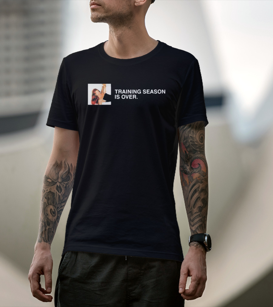 Training Season Is Over With Red Hair Woman Image T-Shirt