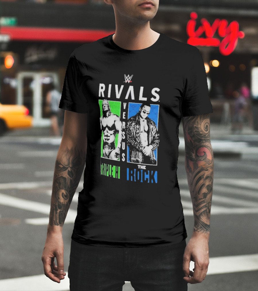 WWE Rivals Triple H Versus The Rock T-Shirt