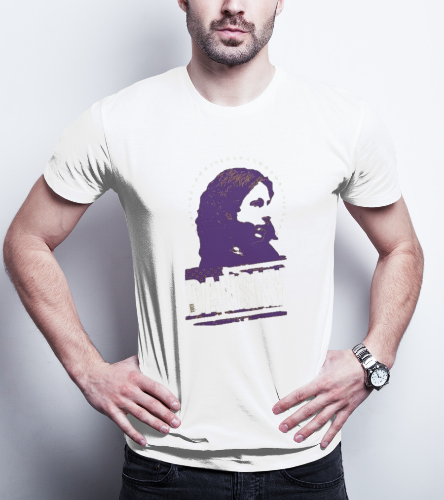 Dansky Purple Silhouette With Stars T-Shirt