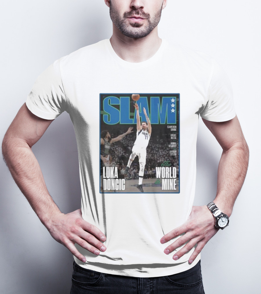 SLAM Luka Doncic The World Is Mine T-Shirt