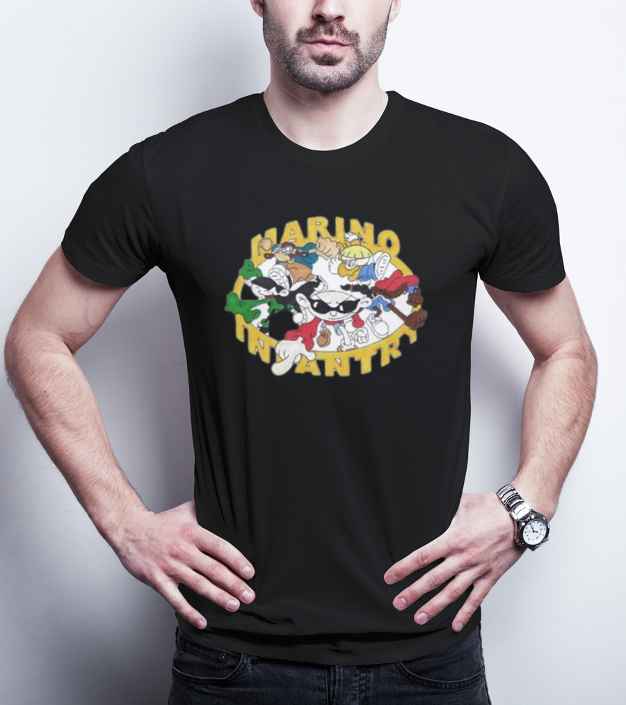 Marino Infantry Kids Next Door Cartoon Mashup T-Shirt