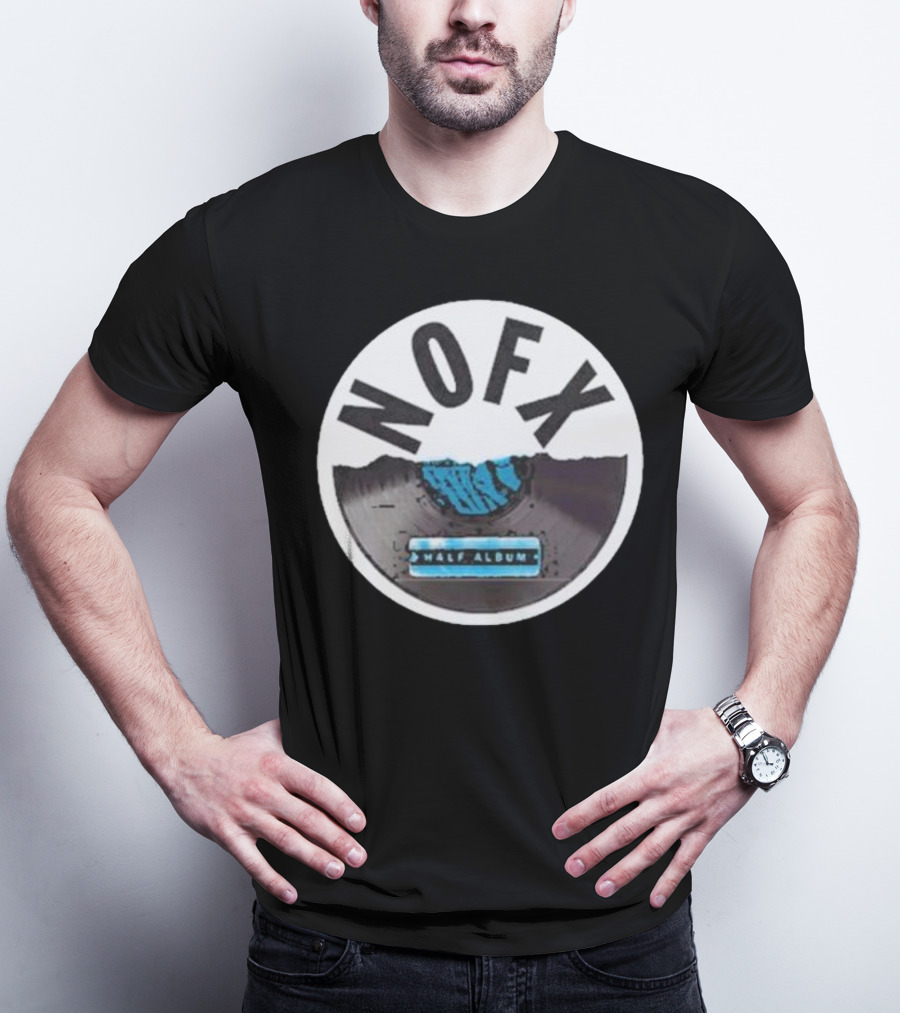 NOFX Half Album Vinyl Record T-Shirt