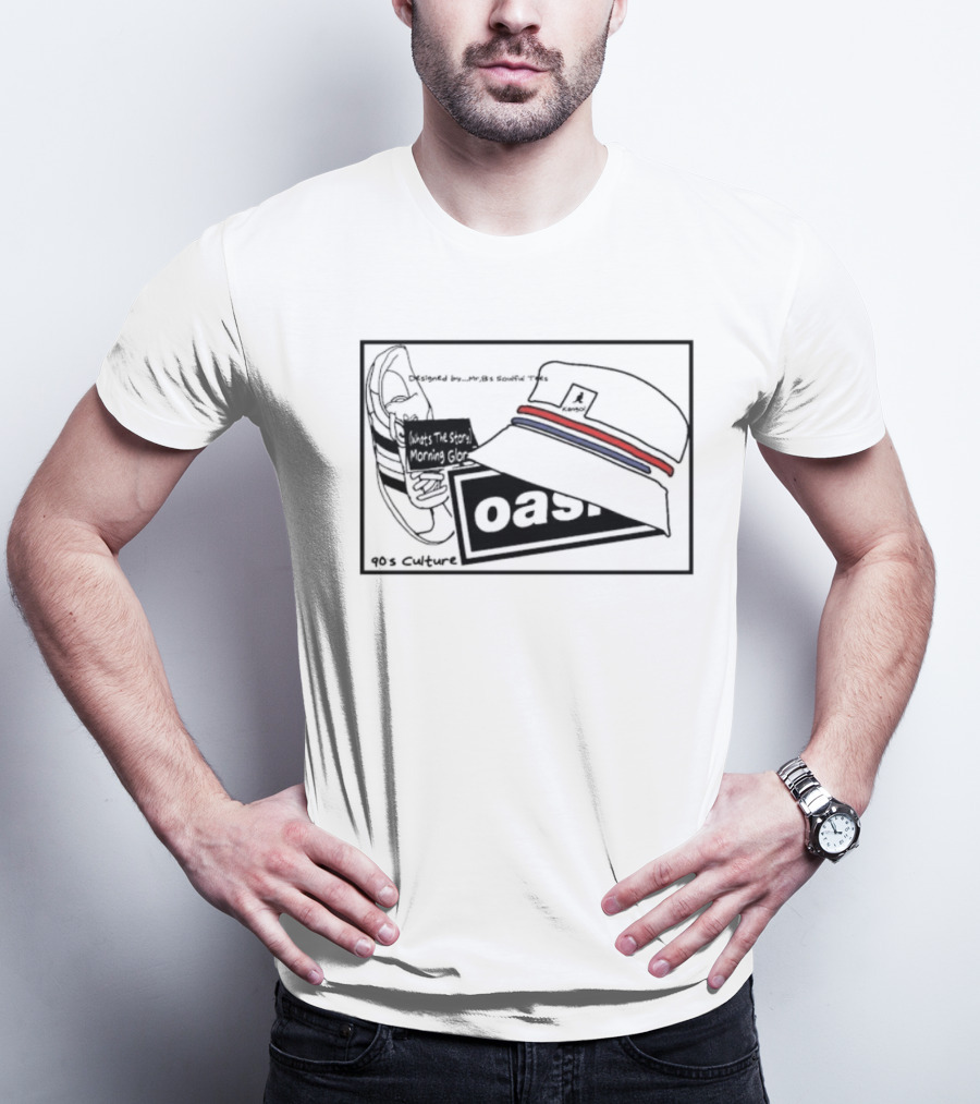 90s Culture Oasis Organic Hat And Boot What's The Story Morning Glory T-Shirt