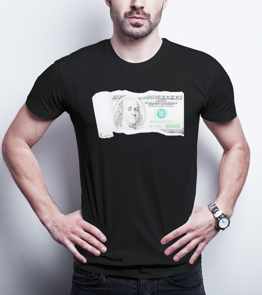 100 Dollars The United States Of America Benjamin Franklin T-Shirt