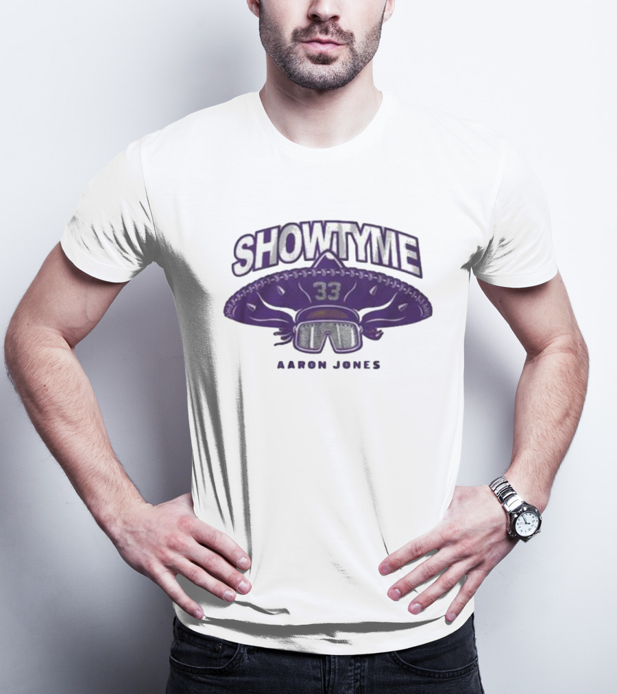 Showtyme 33 Aaron Jones Minnesota Sombrero Goggles T-Shirt