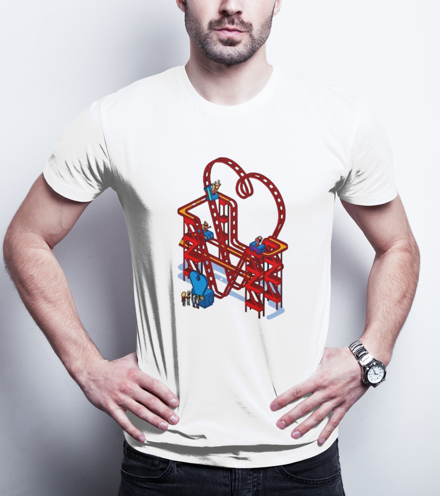 James Marriott Are We There Yet Roller Coaster Construction Fun Adventure T-Shirt