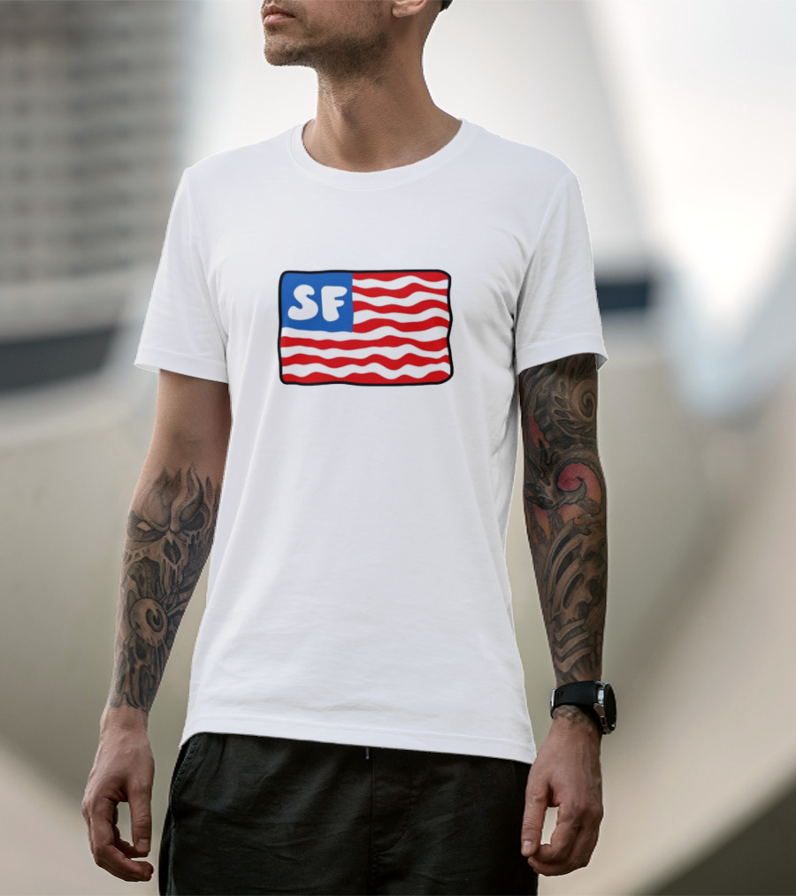Starfit Americana SF Waves Flag T-Shirt