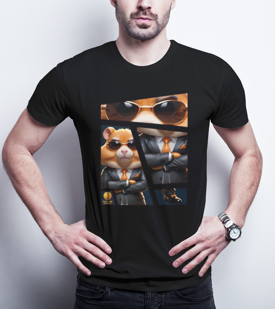 Hamster Combat Grandmaster Suit Sunglasses T-Shirt