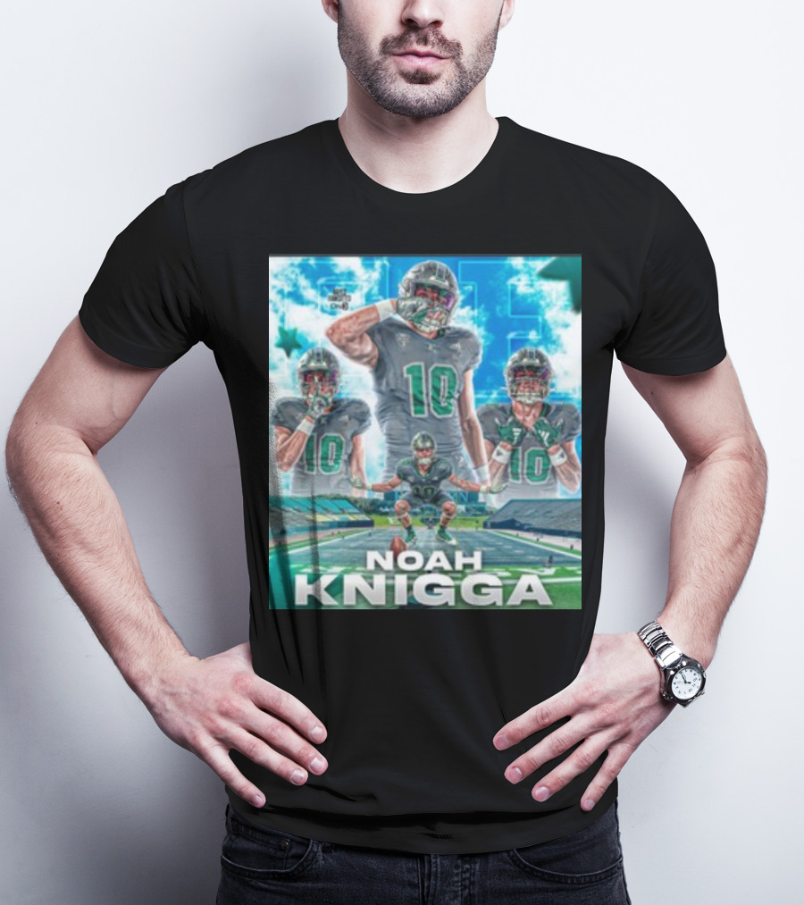 NOAH KNIGGA 10 Football Player On Field Performance Highlights T-Shirt