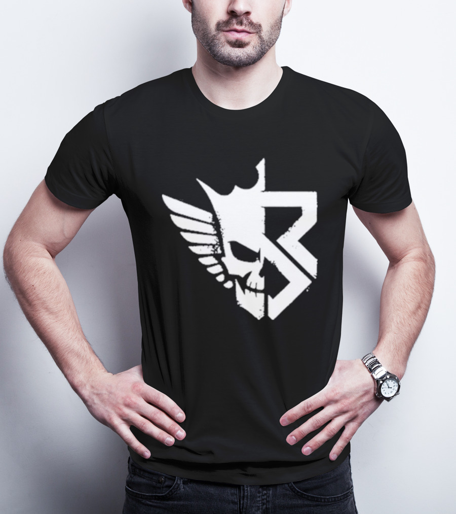 Freakin Nightmare Skull Crown Wings T-Shirt