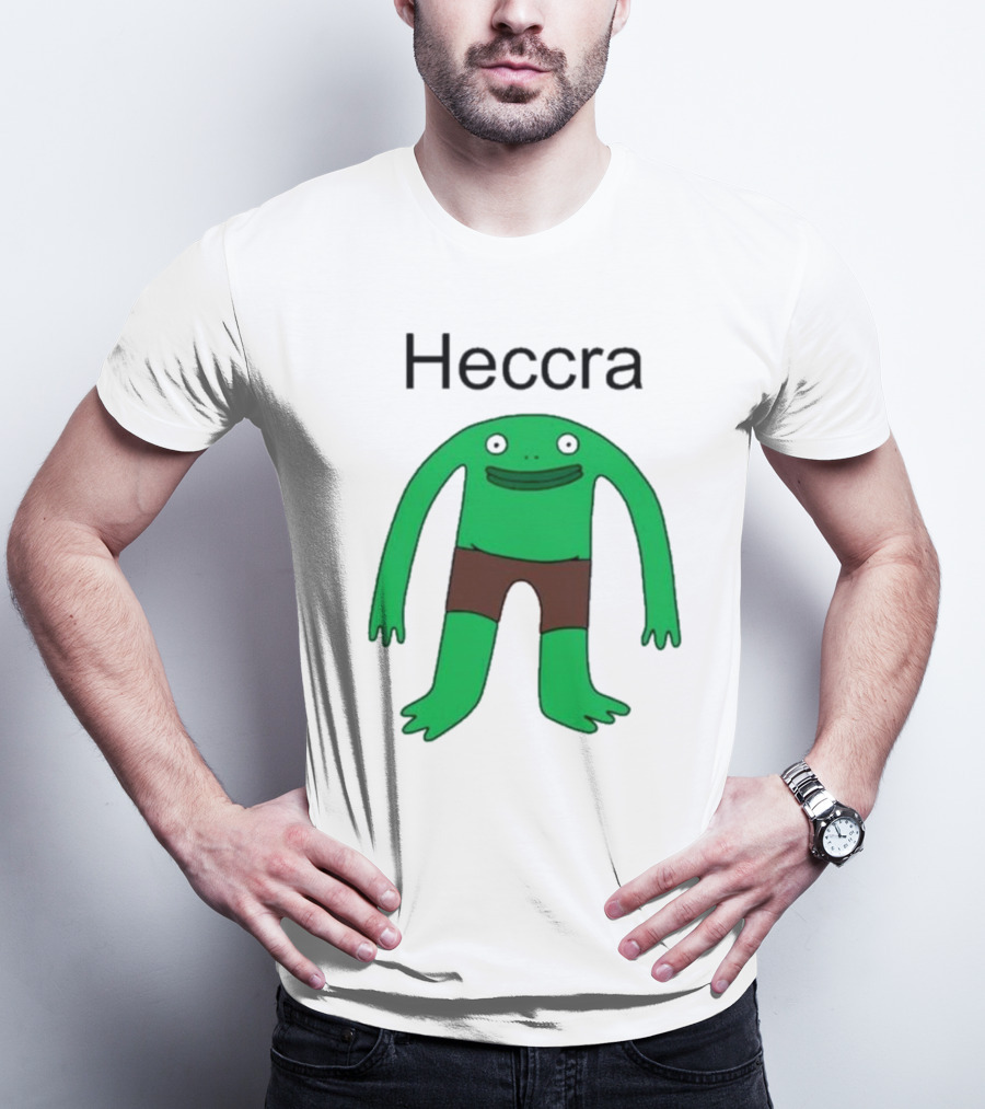 Heccra Mr. Frog Cartoon Character In Brown Shorts T-Shirt