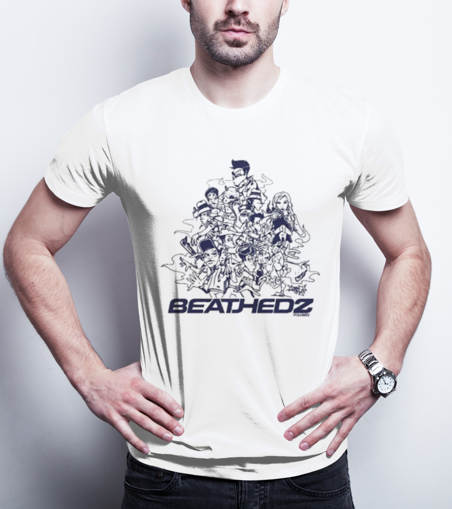 Jase Beathedz Connection 2 Vibrant Characters Doodle T-Shirt