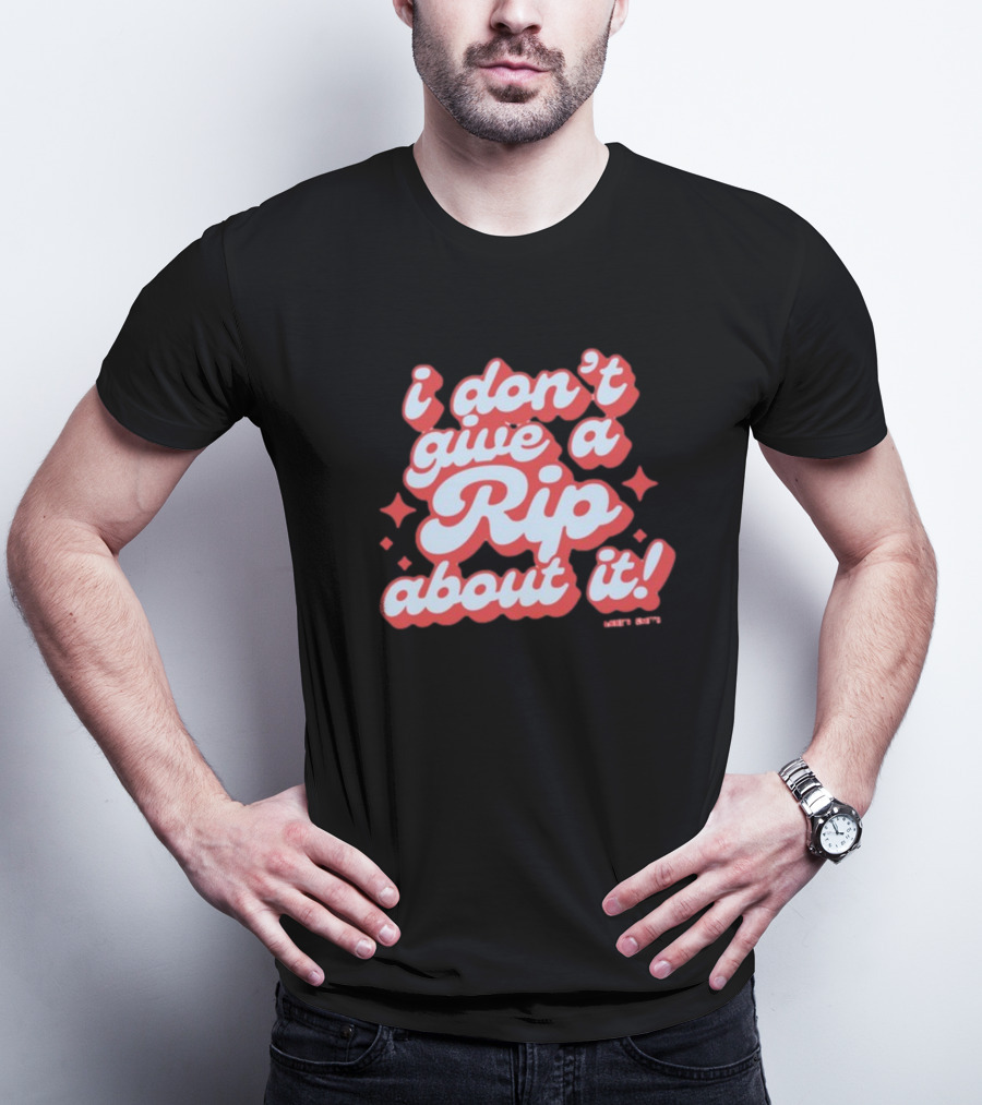 I Don't Give A Rip About It Tanner Smith Wavy Retro 70s T-Shirt