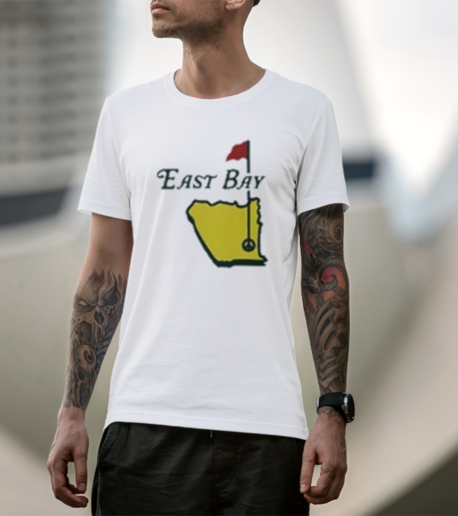 Oaklandish East Bay Golf Map With Flag Hole T-Shirt