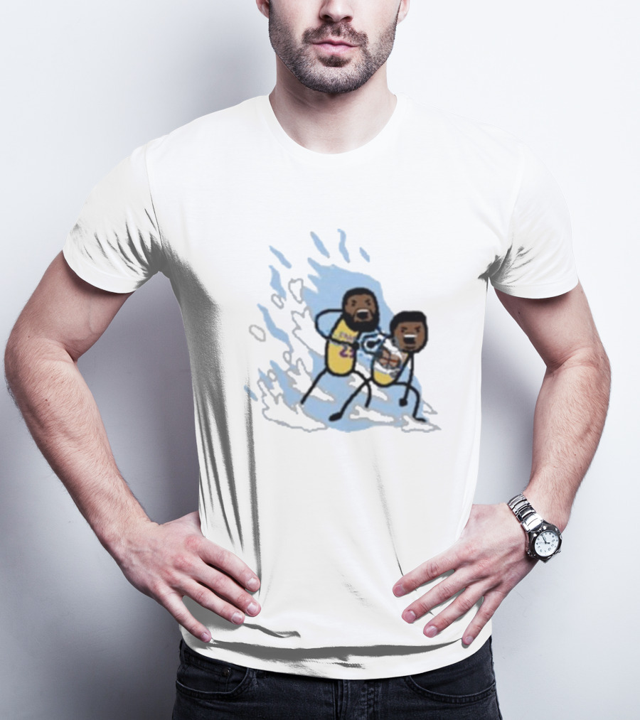 Father And Son Kamehameha Lakers Basketball Fusion T-Shirt