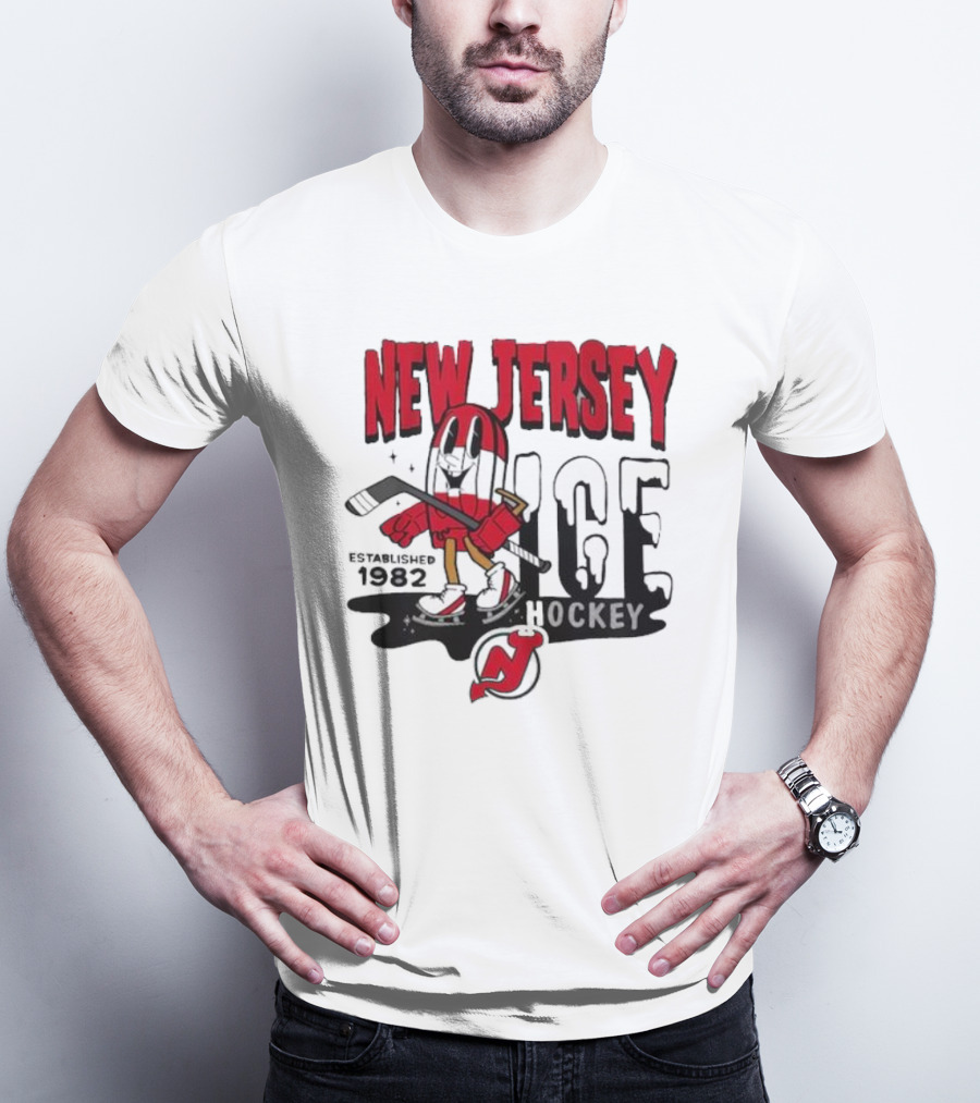 New Jersey Hockey Popsicle Established 1982 Youth Mitchell And Ness T-Shirt