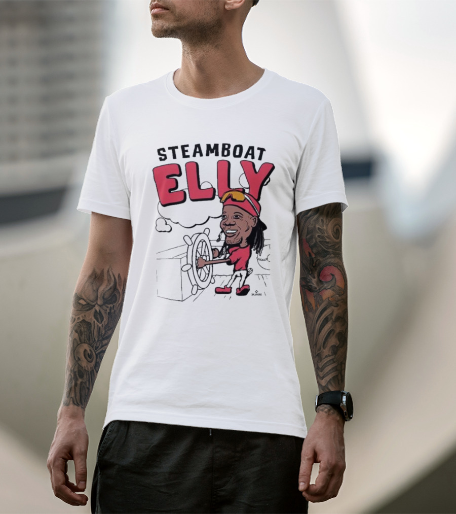 STEAMBOAT ELLY Elly De La Cruz Wheel Turner Cartoon T-Shirt