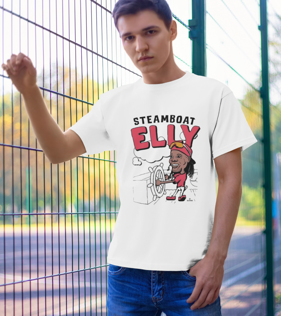 STEAMBOAT ELLY Elly De La Cruz Wheel Turner Cartoon T-Shirt